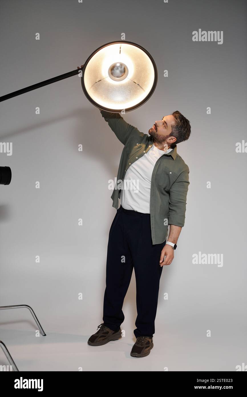 A dedicated artist fine tunes the lighting setup to capture perfect ...