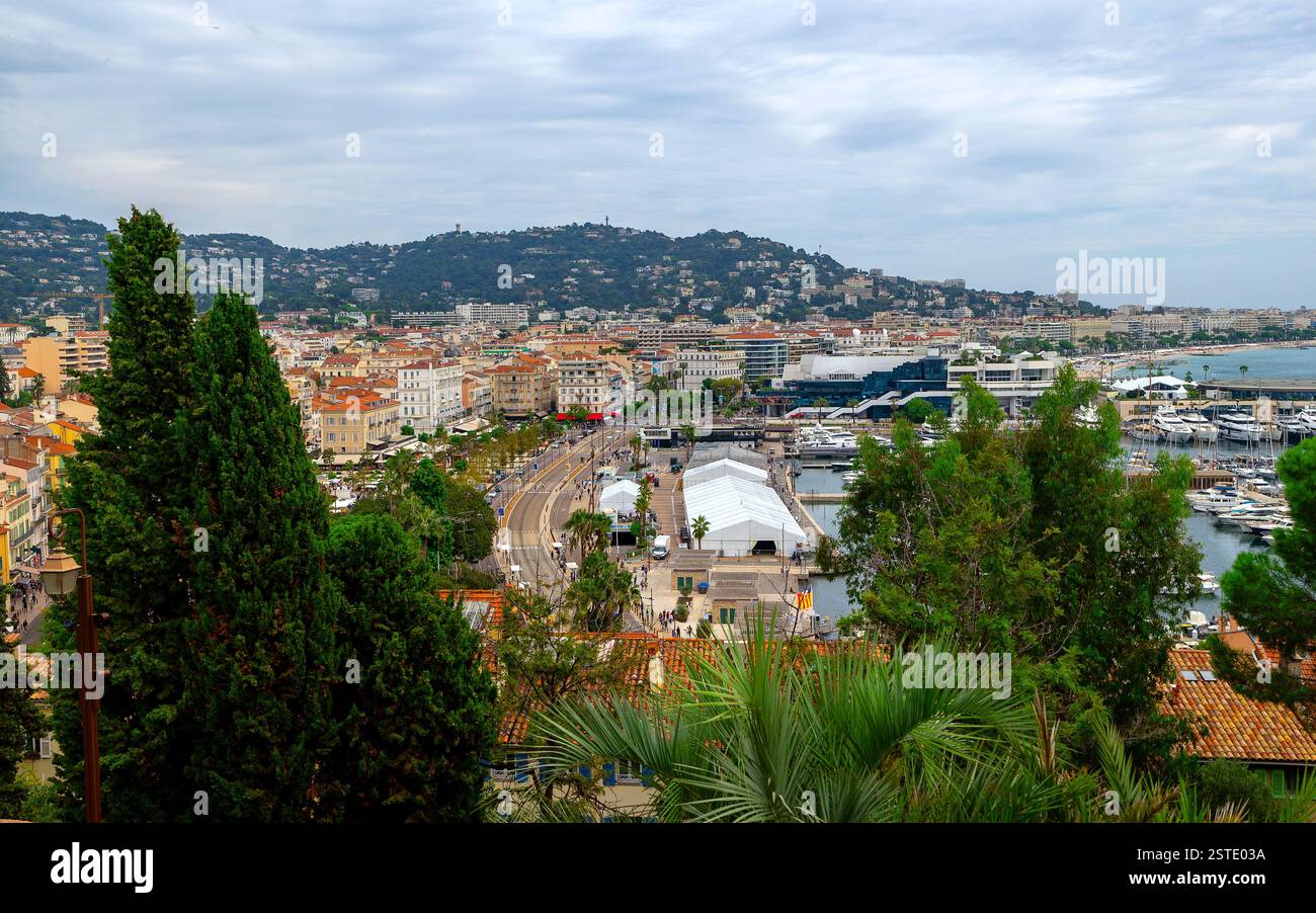Aerial view of the city of Cannes in France Stock Photo - Alamy
