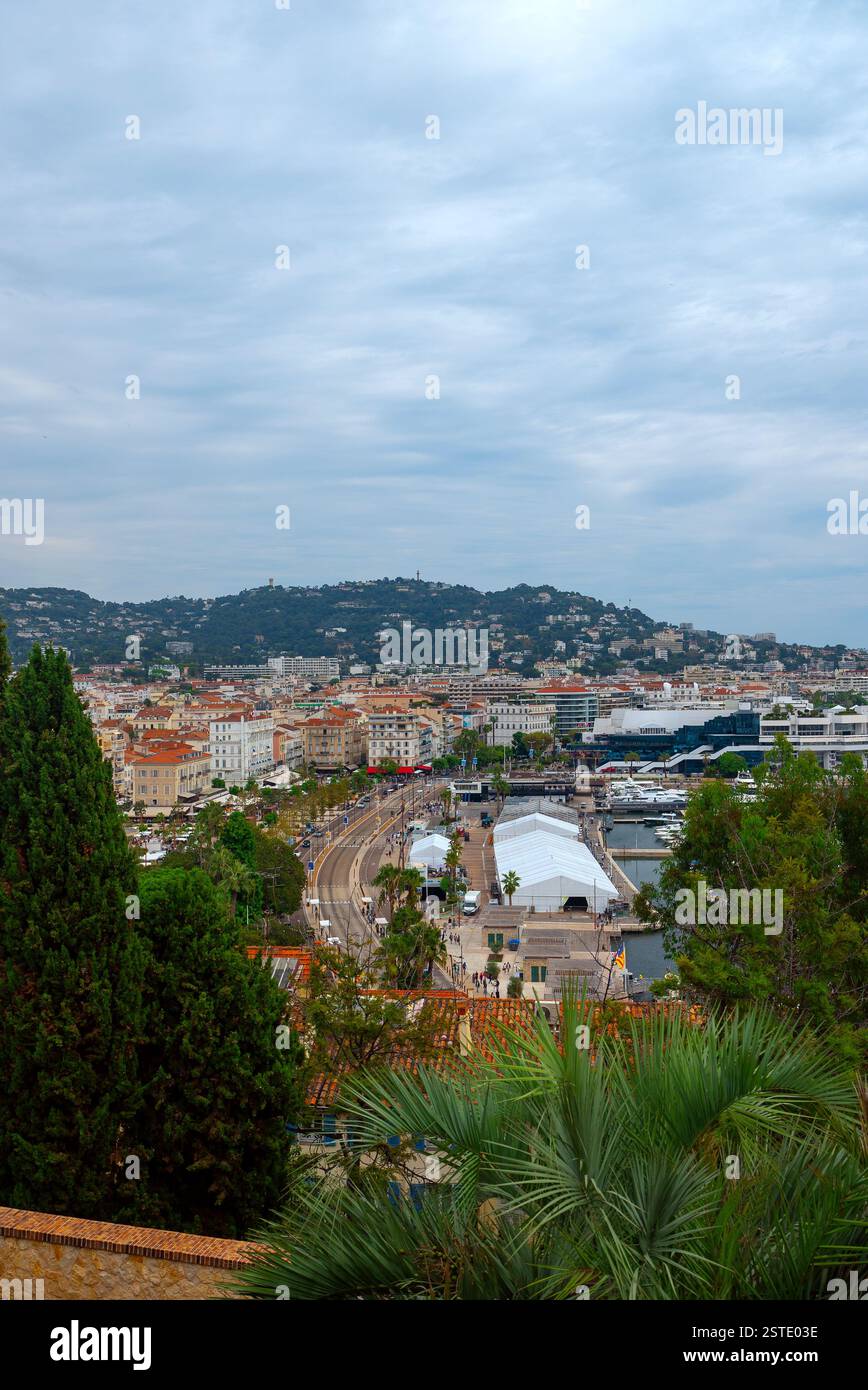 Aerial view of the city of Cannes in France Stock Photo - Alamy