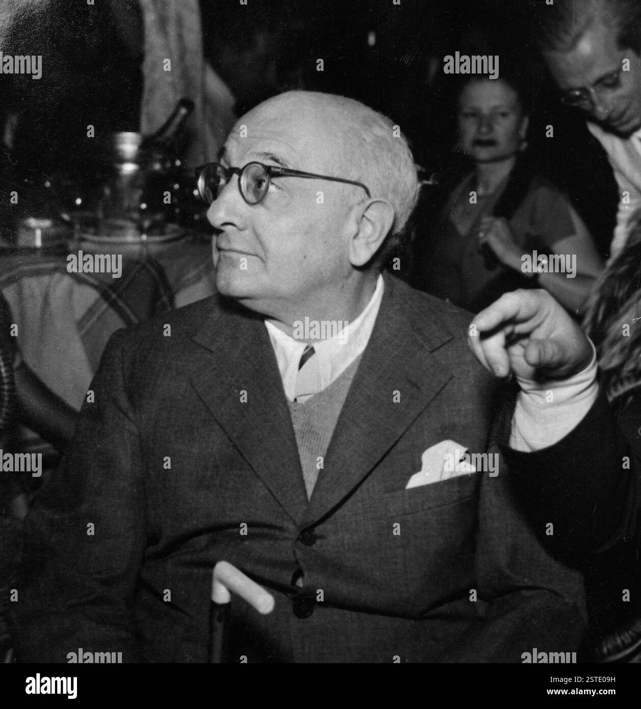 Greek-Italian writer and painter Alberto Savino, 1950s Stock Photo - Alamy