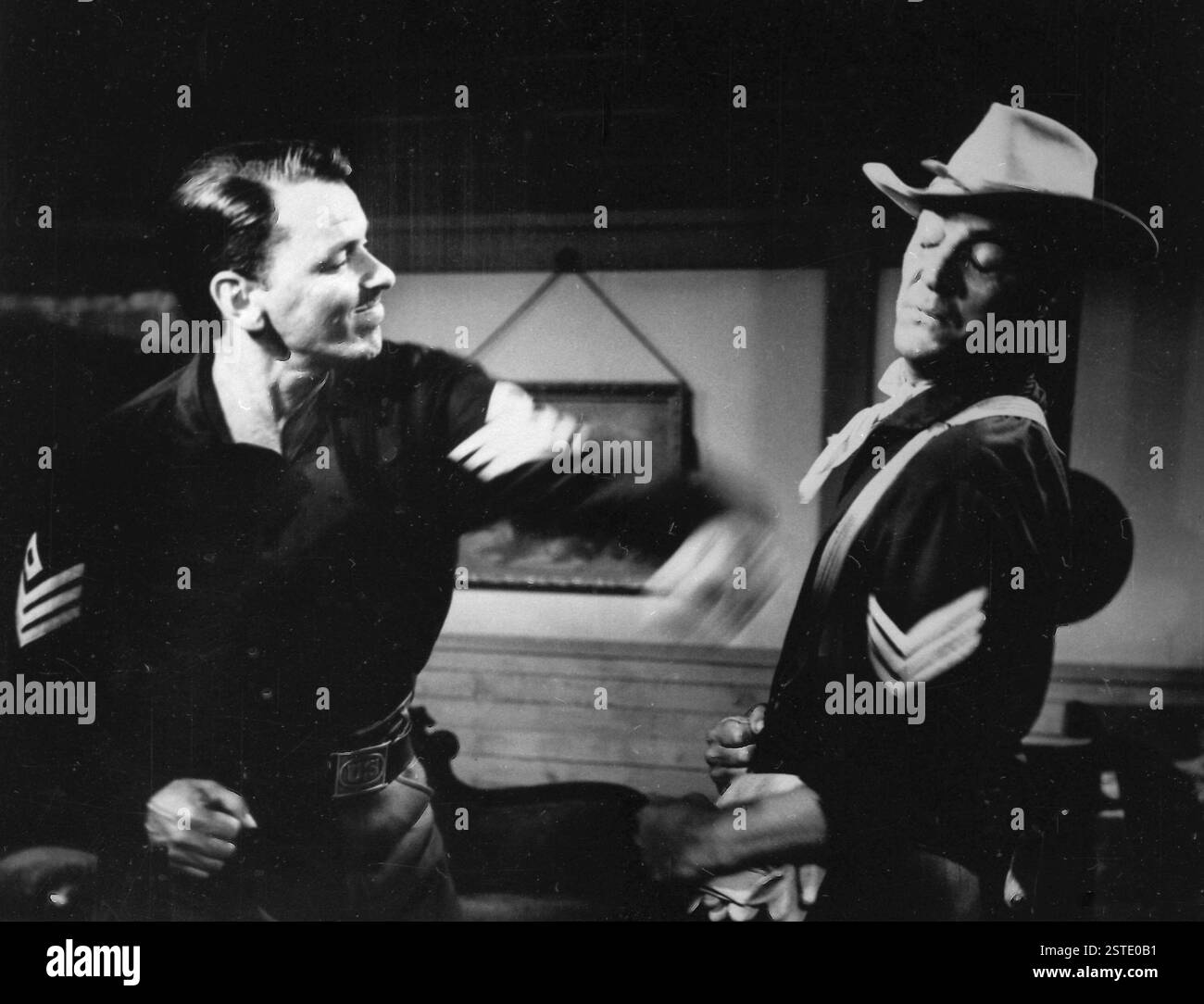 American singers and actors Frank Sinatra and Dean Martin in the movie ...