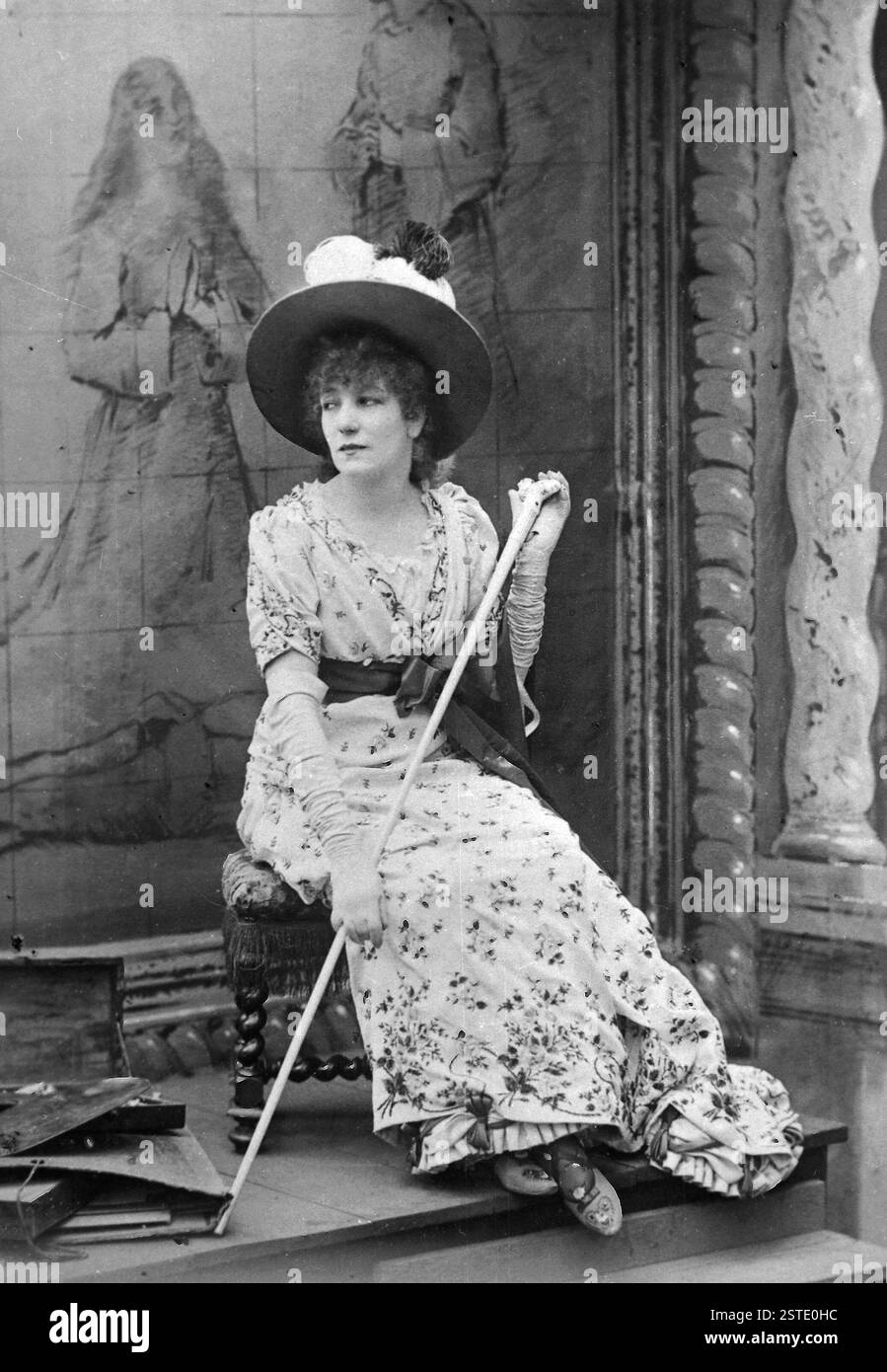 French stage actress Sarah Bernhardt, 1900s Stock Photo - Alamy