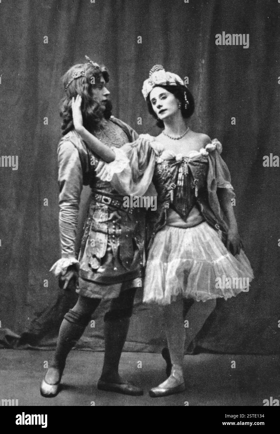 Russian prima ballerina Anna Pavlova and Koslow in Le Pavillon d'Armide ...