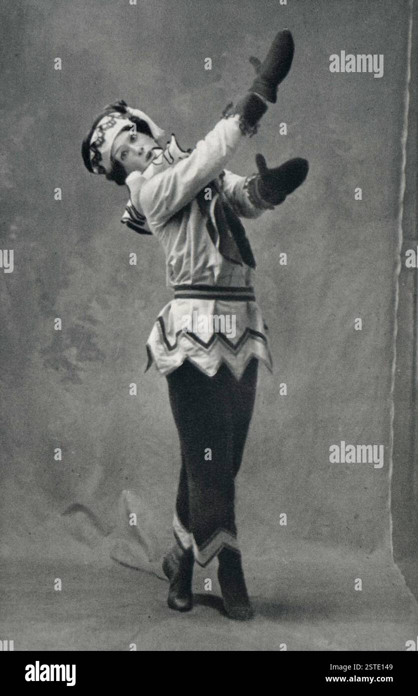 Russian ballet dancer and choreographer Vaslav Nijinsky in Petrouchka ...