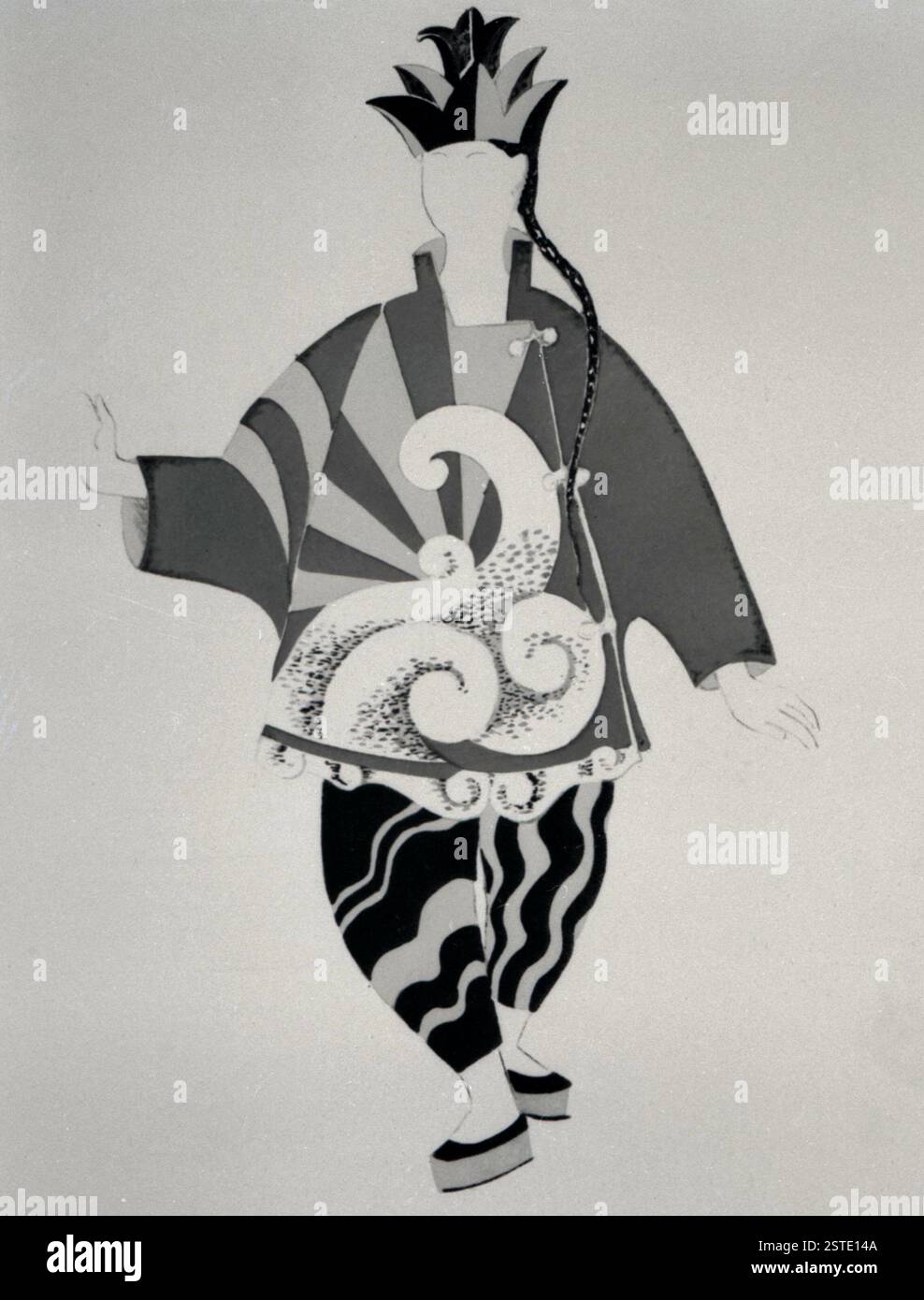 Costume by Spanish artist Pablo Picasso, drawing 1920s Stock Photo - Alamy