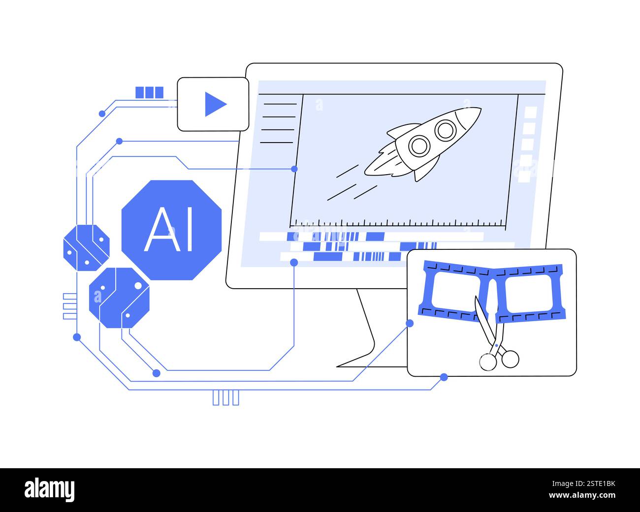 Generating video Stock Vector Images - Alamy