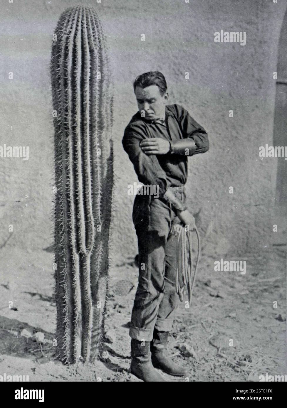 American actor Douglas Fairbanks in the movie Headin' South, USA 1918 ...