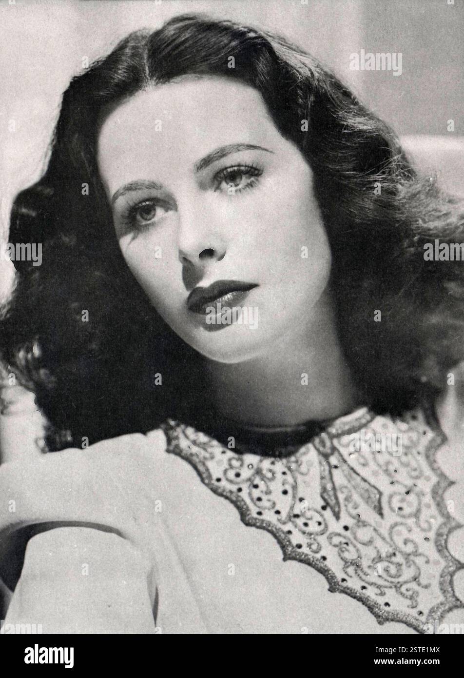 American actress Hedy Lamarr, USA 1930s Stock Photo - Alamy