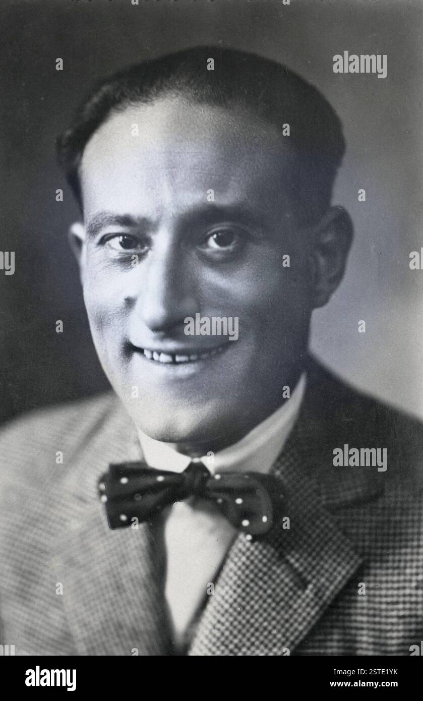 Portrait of Italian film actor Luigi Almirante, Italy 1920s Stock Photo ...