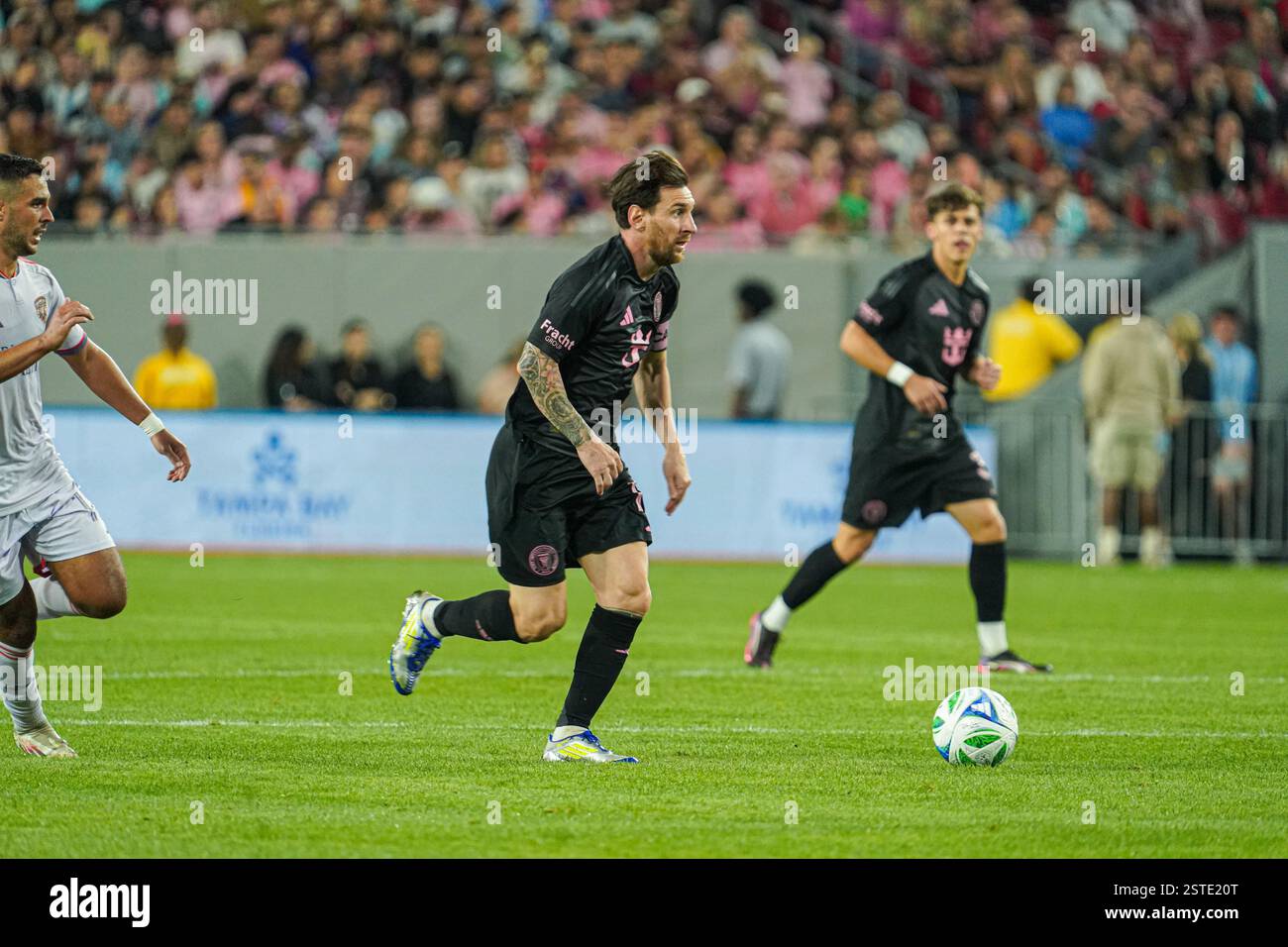 Tampa, Florida, USA, February 14, 2025, Inter Miami players Lionel ...