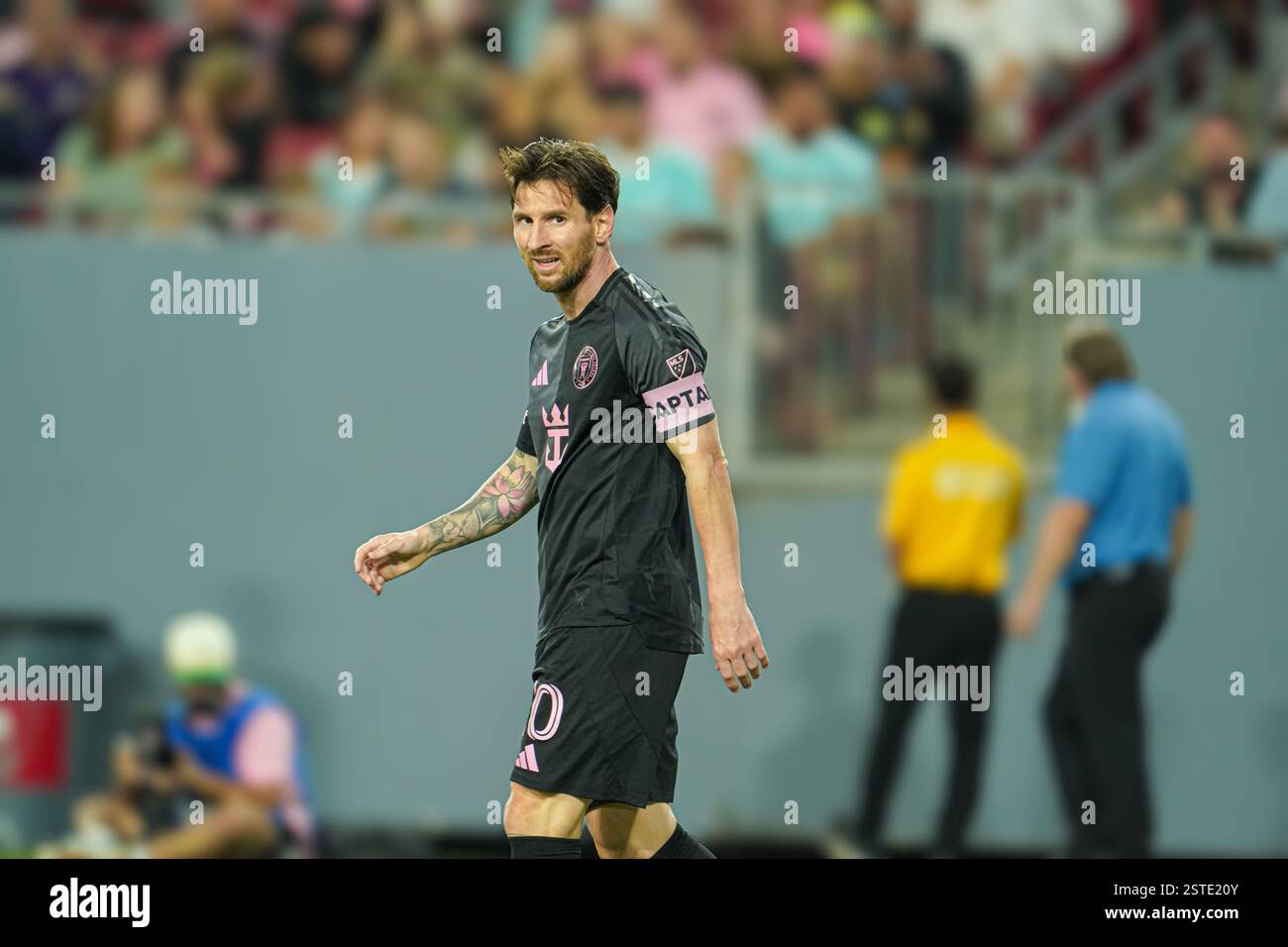 Tampa, Florida, USA, February 14, 2025, Inter Miami players Lionel ...