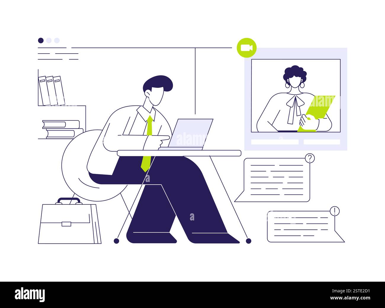 Business consultant abstract concept vector illustration Stock Vector ...