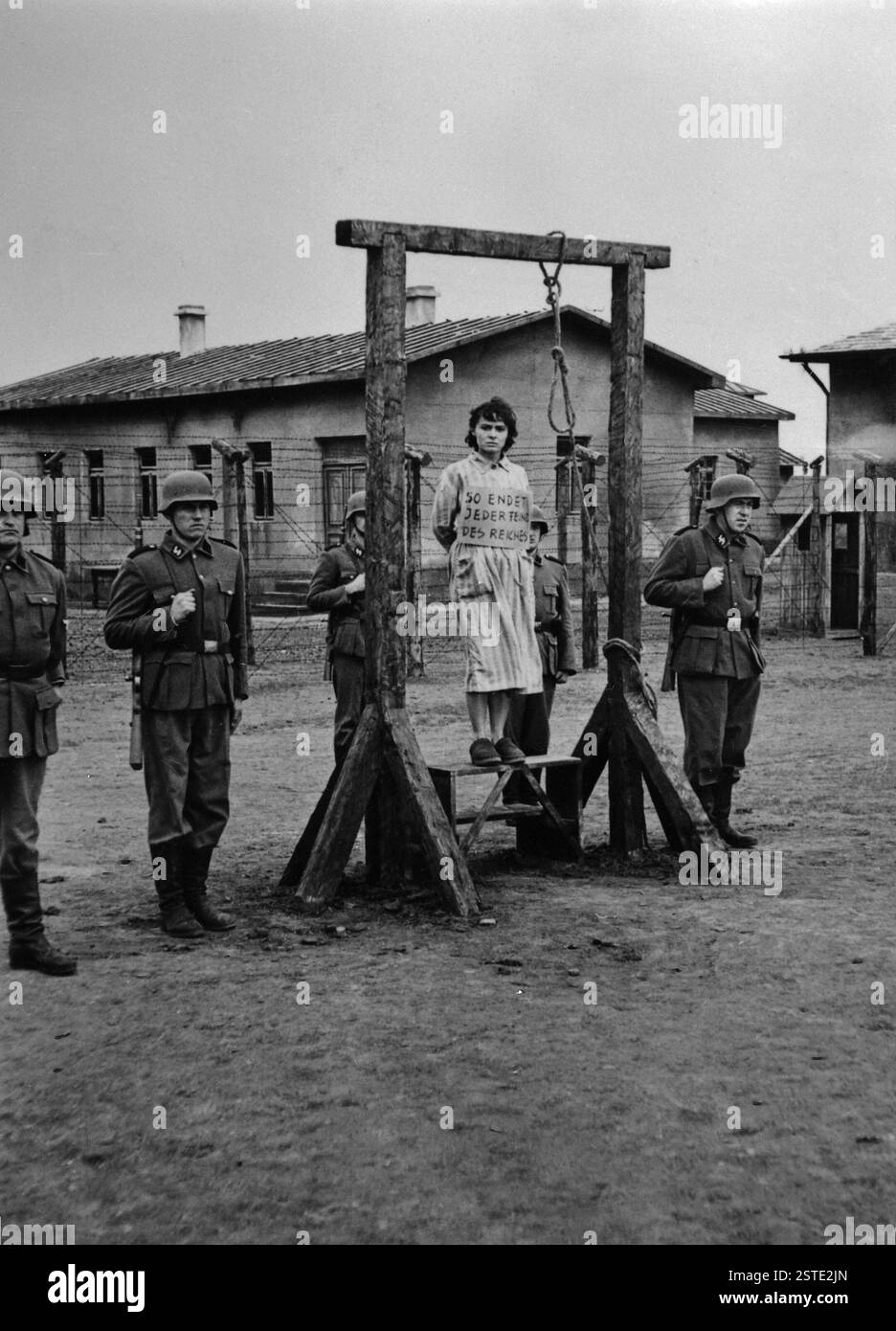 Scene from the Italian movie Kapo, 1960 Stock Photo - Alamy