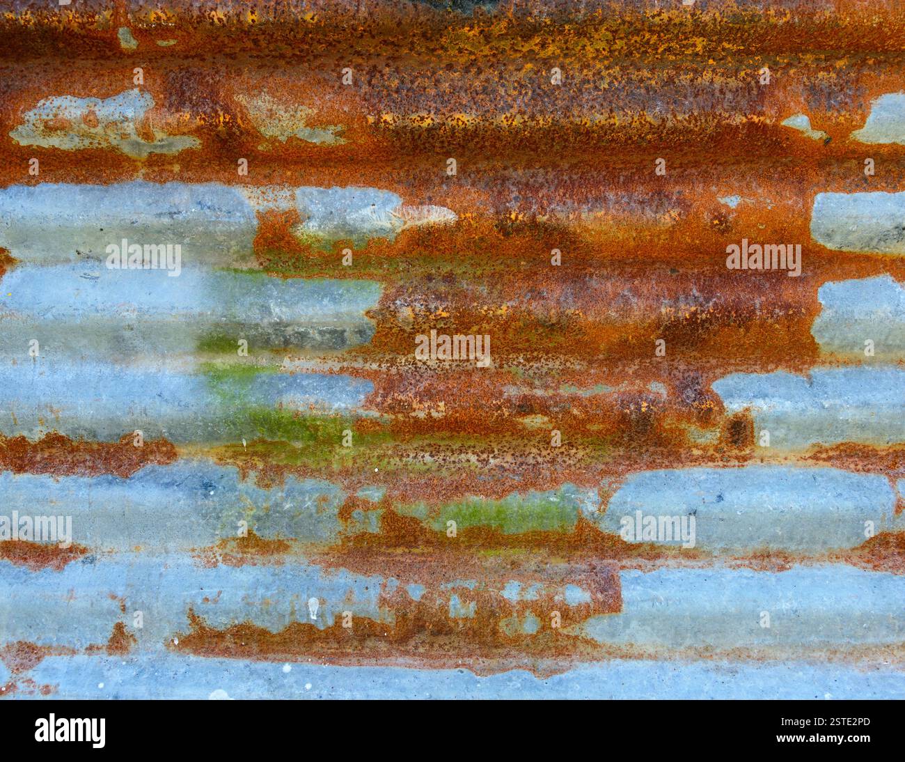 Rusty corrugated metal sheet Stock Photo - Alamy