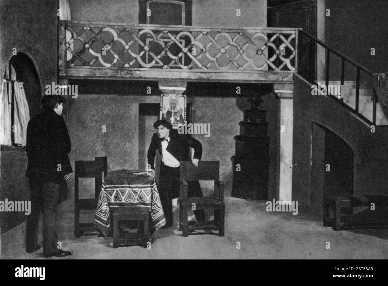 French actor Charles Dullin in a theatre play, Paris 1910s Stock Photo ...
