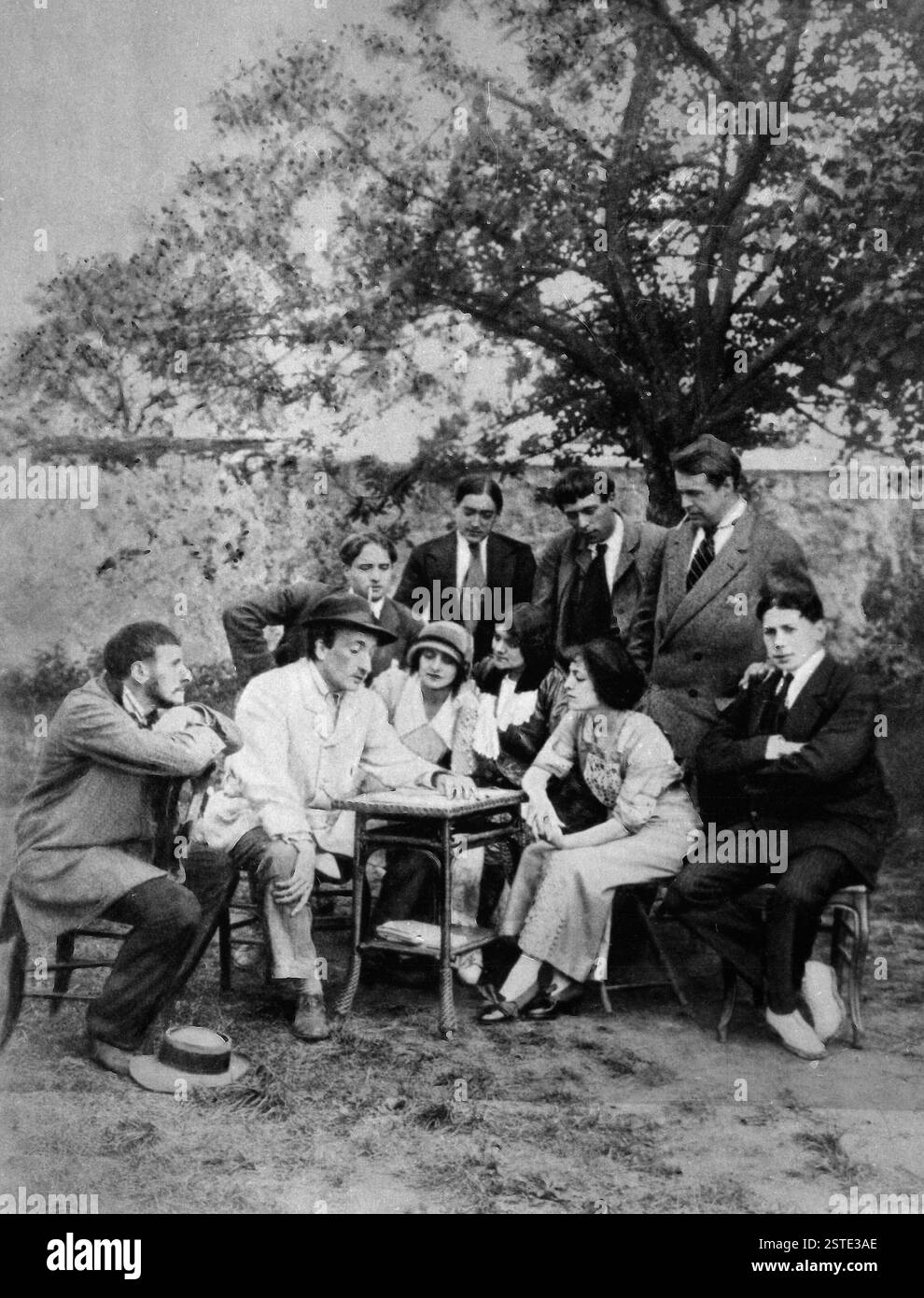 French theatre director Jacques Copeau and the actors of the Vieux ...