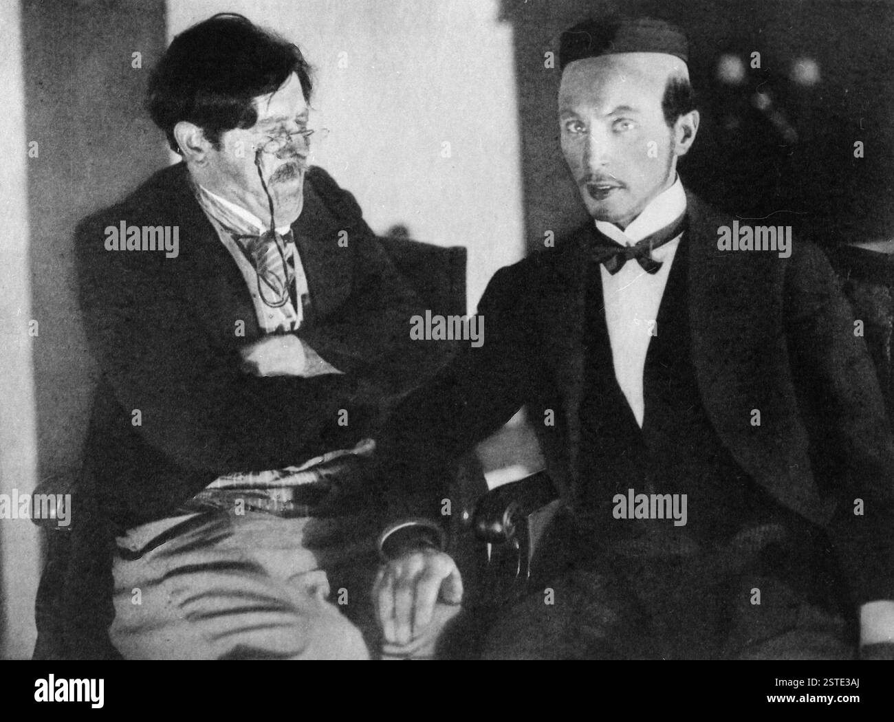 French actors Michel Simon and Louis Jouvet in Le Coup du 2 decembre ...