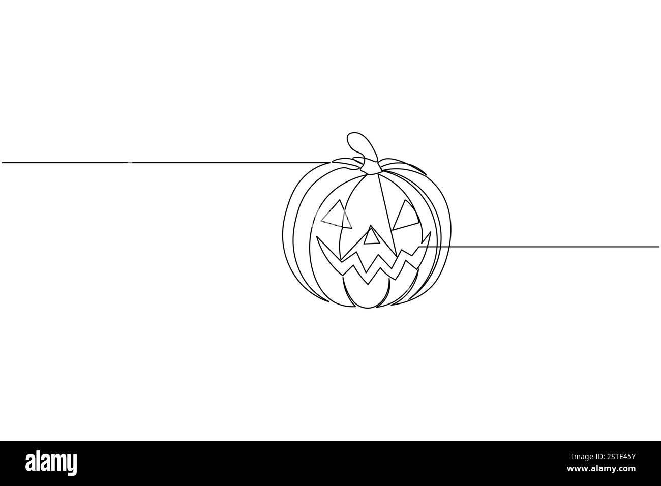 Pumpkin continuous one line drawing and minimalist style isolate ...