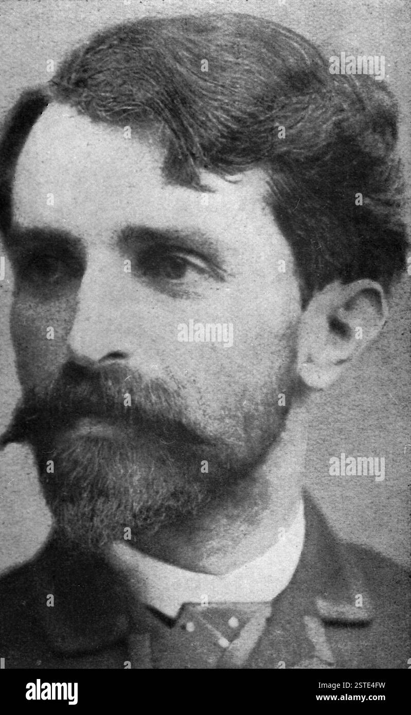 Portrait of Italian composer Alfredo Catalani at 34, 1888 Stock Photo ...