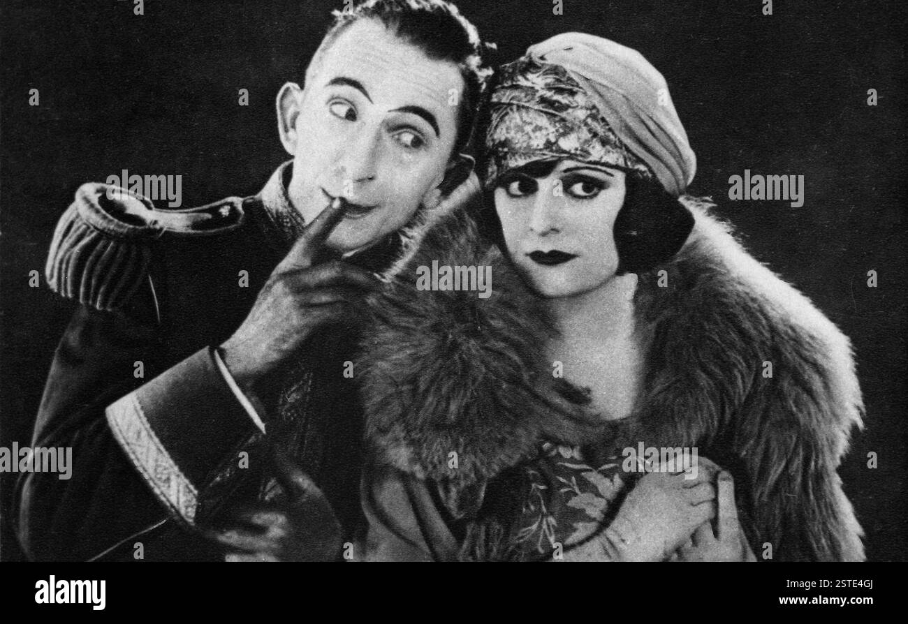 American actor Larry Semon in a silent movie scene, USA 1920s Stock ...