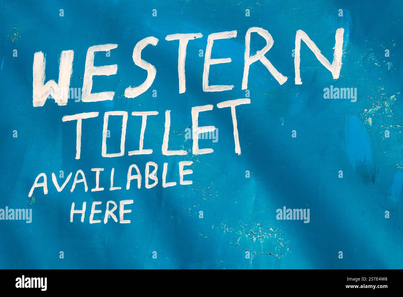 Western toilet sign Stock Photo - Alamy