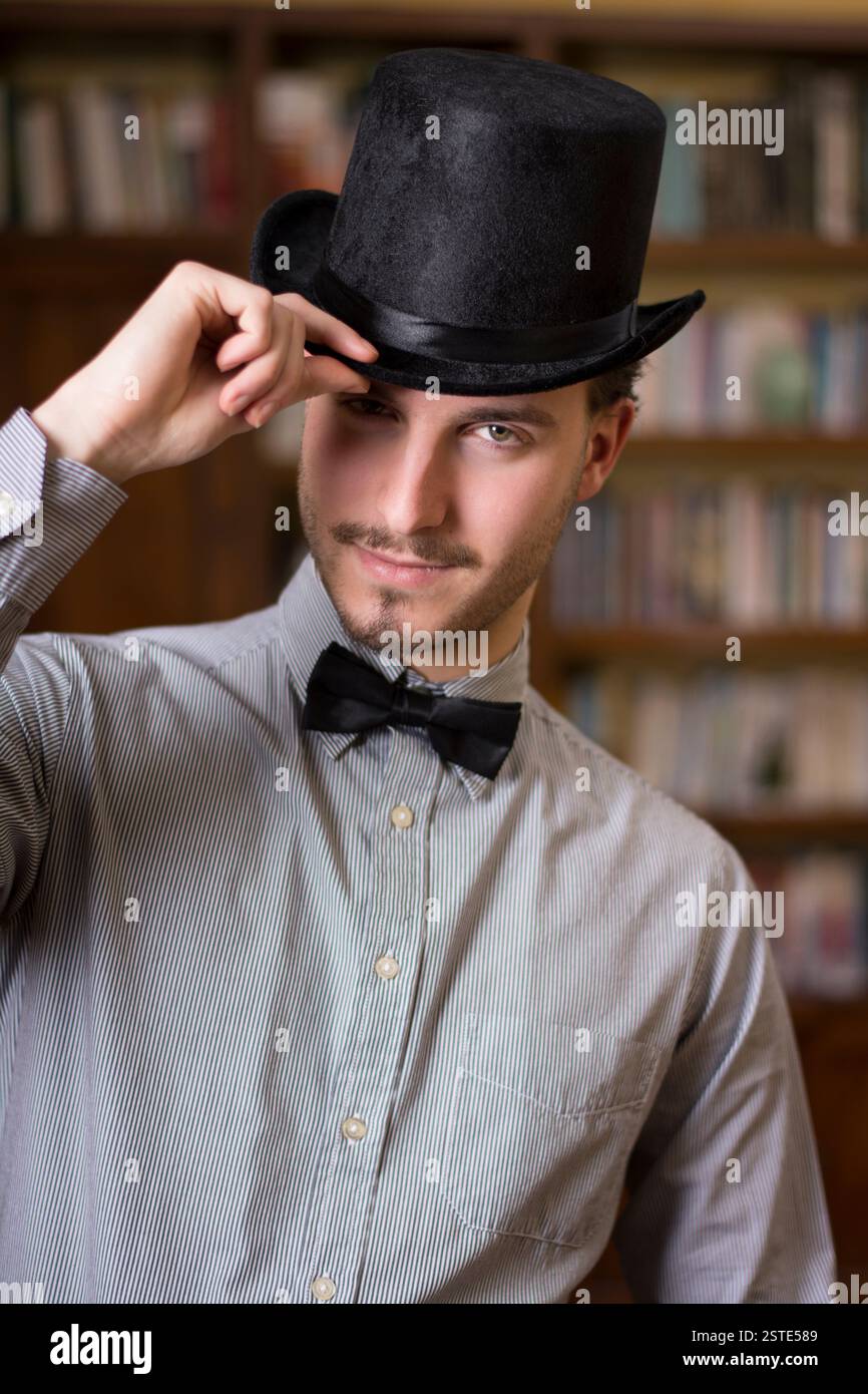 Young model wearing retro hi-res stock photography and images - Alamy