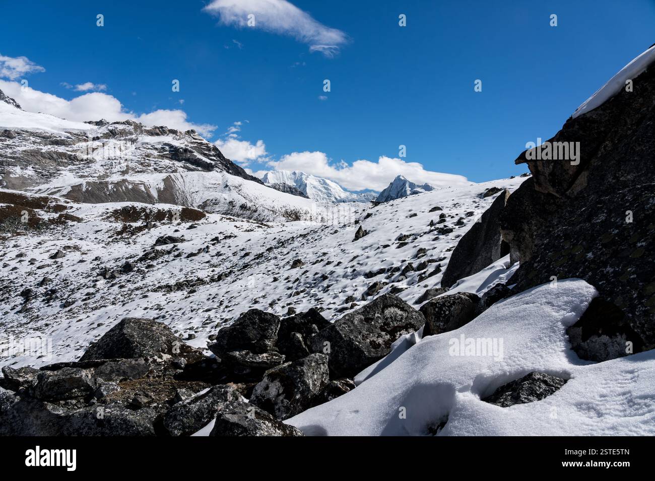 Climbing Yala Peak in the Himalayas of Nepal - a view from yala base ...