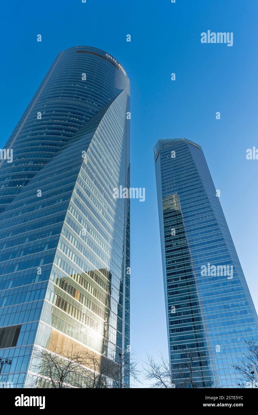 Cuatro Torres Business Area: four skyscrapers in Madrid. This one is ...