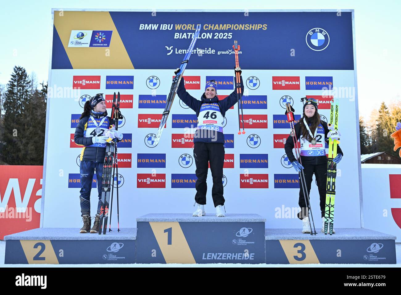 Lenzerheide, Switzerland. 18th Feb, 2025. Biathlon: World Championships ...