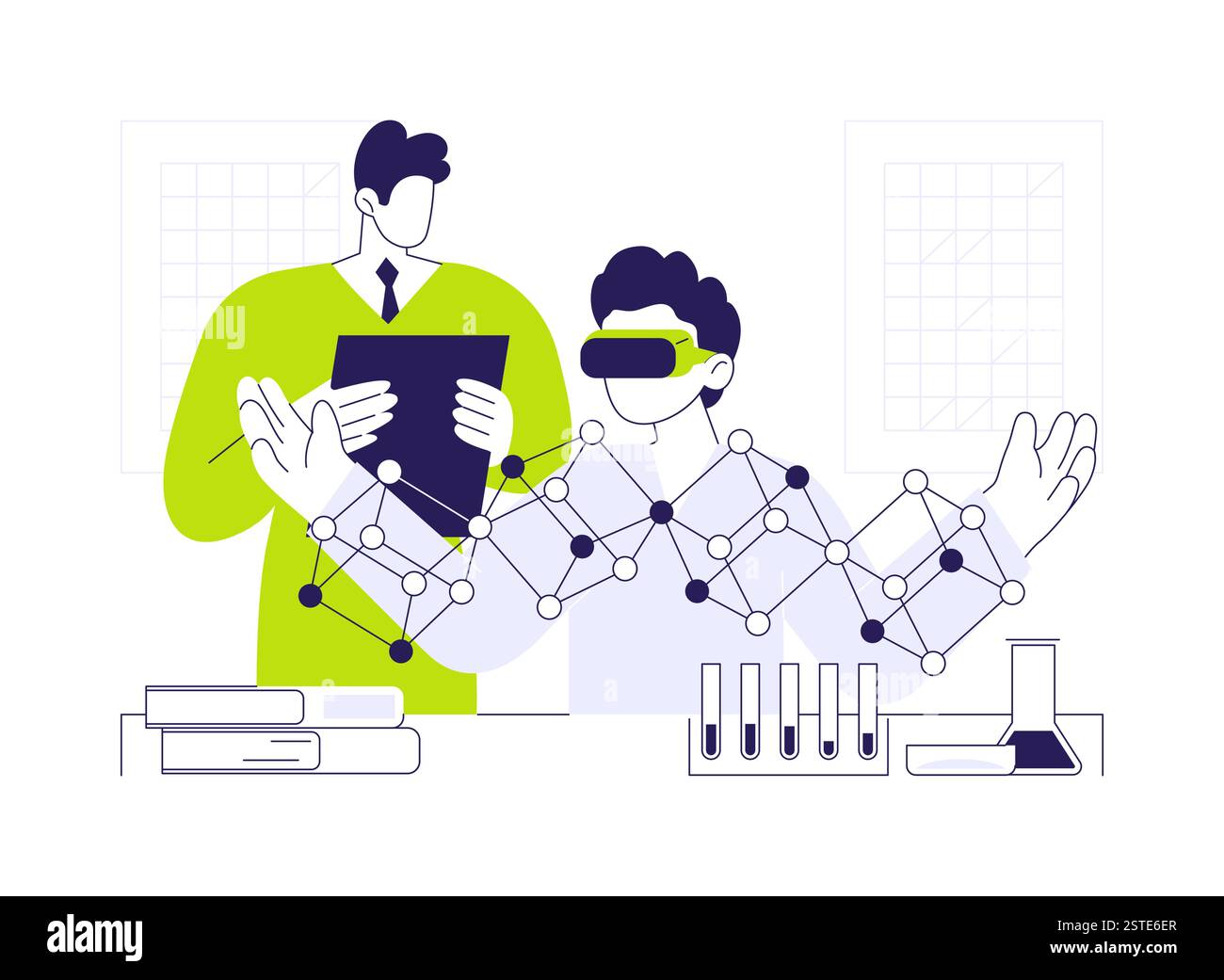 VR in education abstract concept vector illustration Stock Vector Image ...