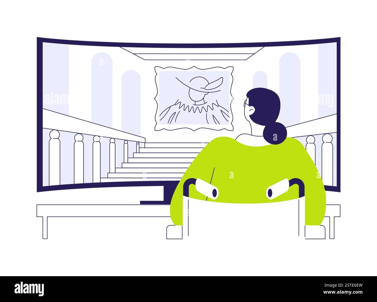 Museum virtual tour abstract concept vector illustration Stock Vector ...