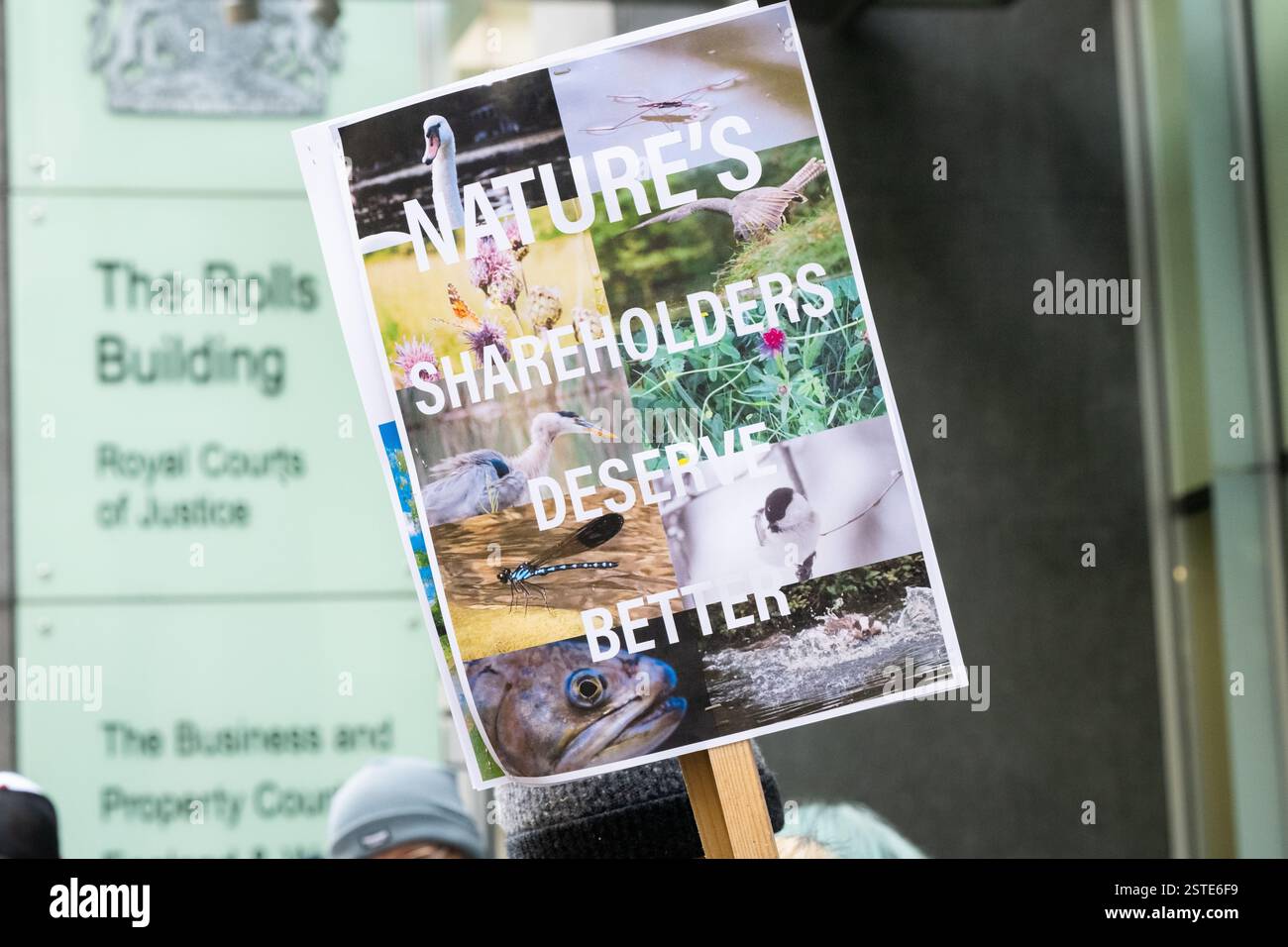 London, UK. 18 February, 2025. A coalition of environment and other ...