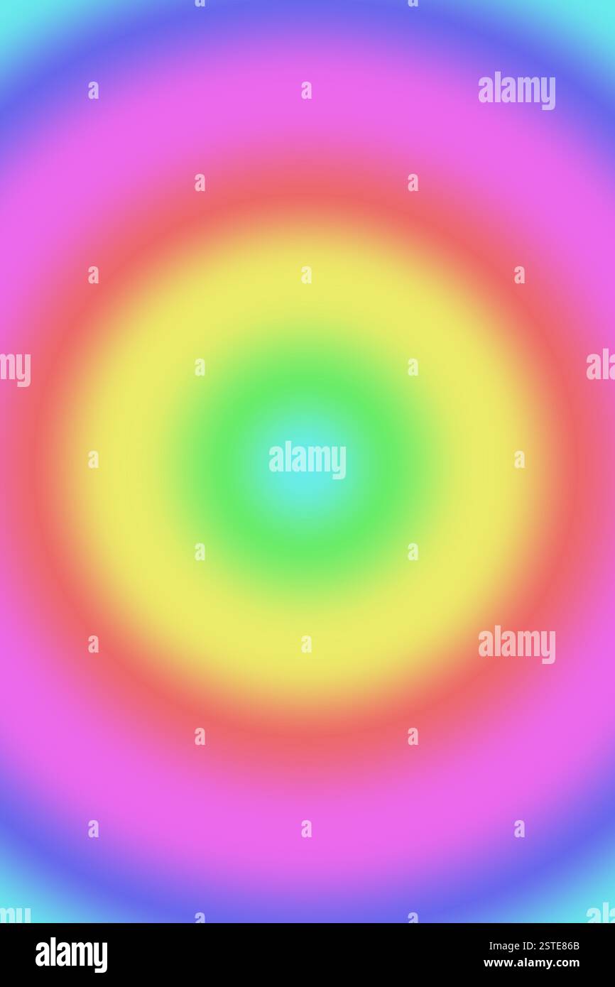 Gradient pastel rainbow circle for abstract backdrop Stock Photo - Alamy