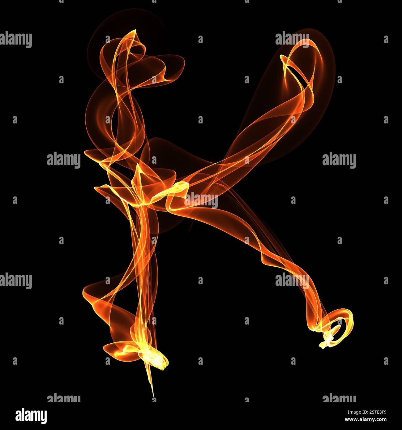 Fire ABC on black Stock Photo - Alamy