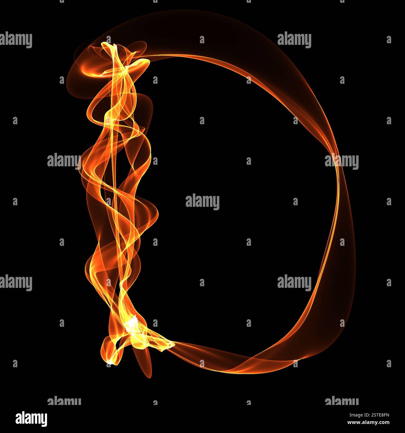 Fire ABC on black Stock Photo - Alamy