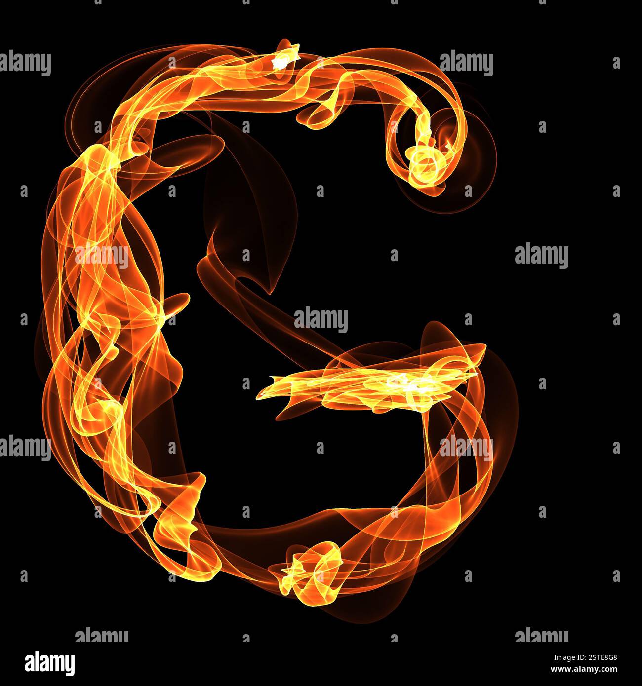 Fire ABC on black Stock Photo - Alamy