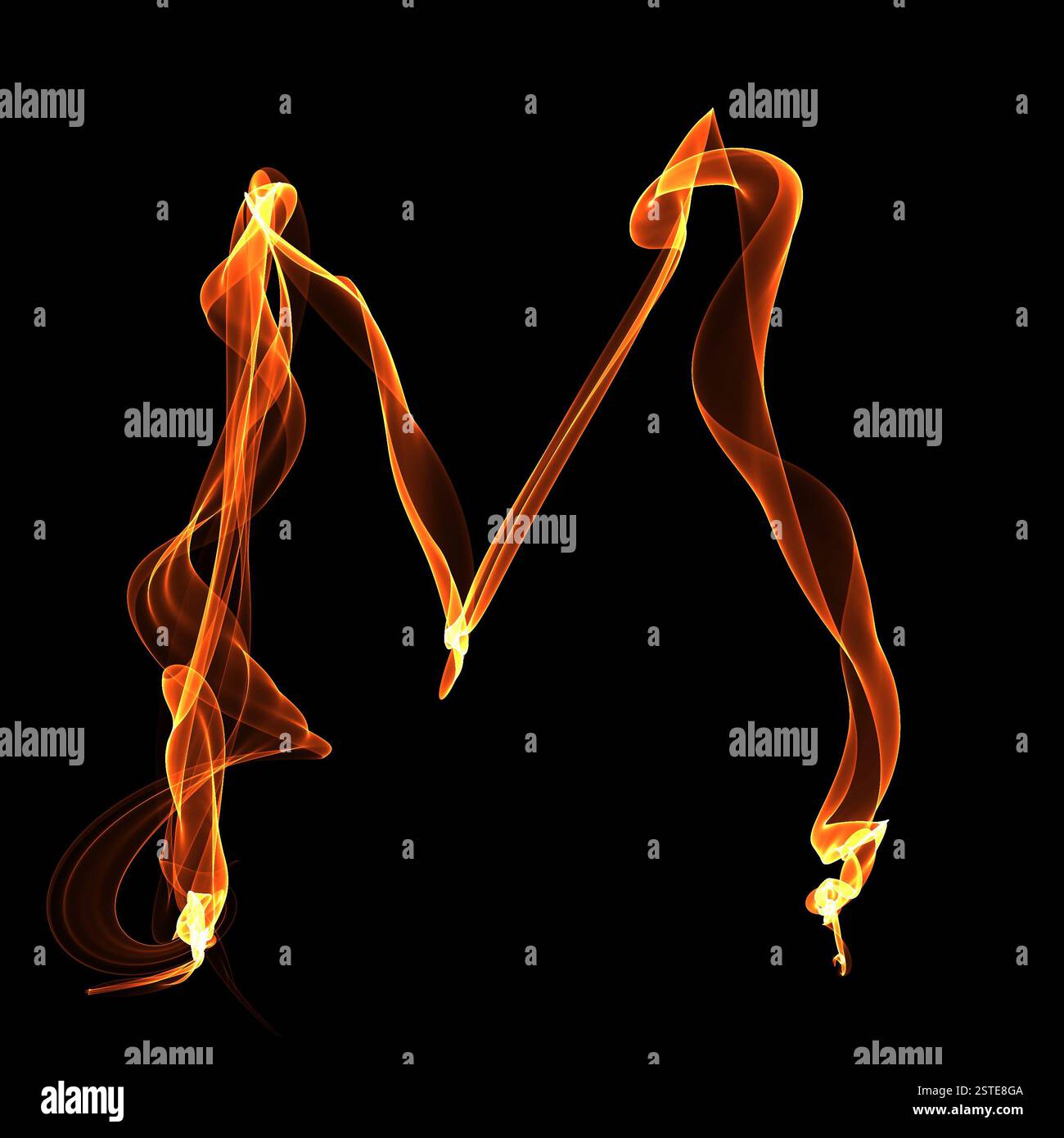 Fire ABC on black Stock Photo - Alamy