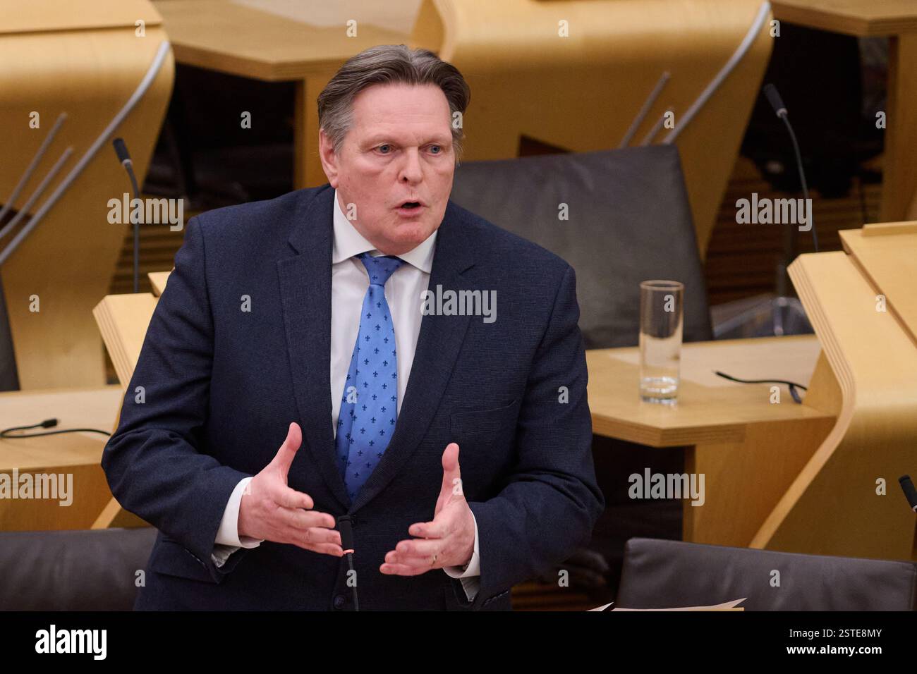 Edinburgh Scotland, UK 18 February 2025. Stephen Kerr at the Scottish ...
