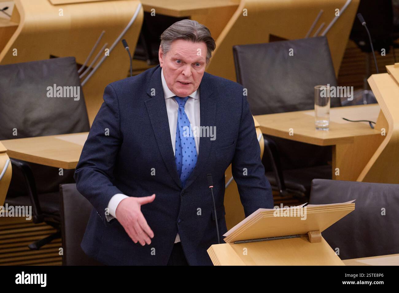 Edinburgh Scotland, UK 18 February 2025. Stephen Kerr at the Scottish ...