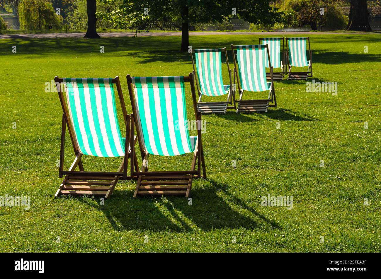Urban deckchairs hi-res stock photography and images - Alamy