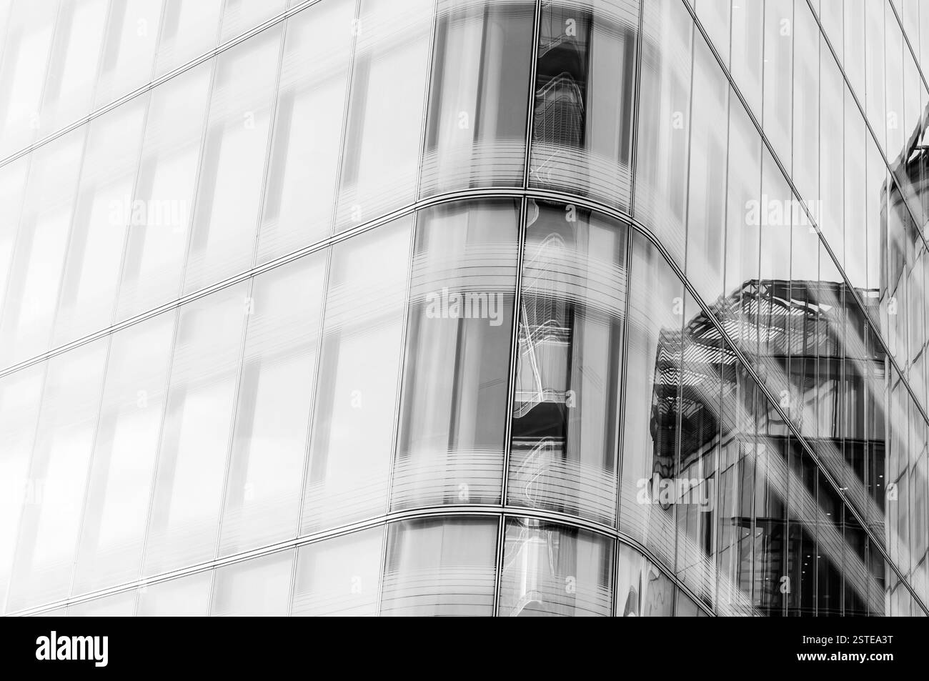 Modern architectural detail office Black and White Stock Photos ...