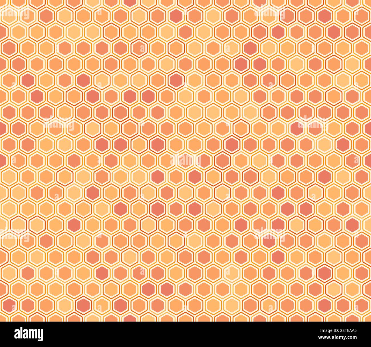 Hexagonal pattern background. Bold rounded hexagons mosaic pattern with inner solid cells ...