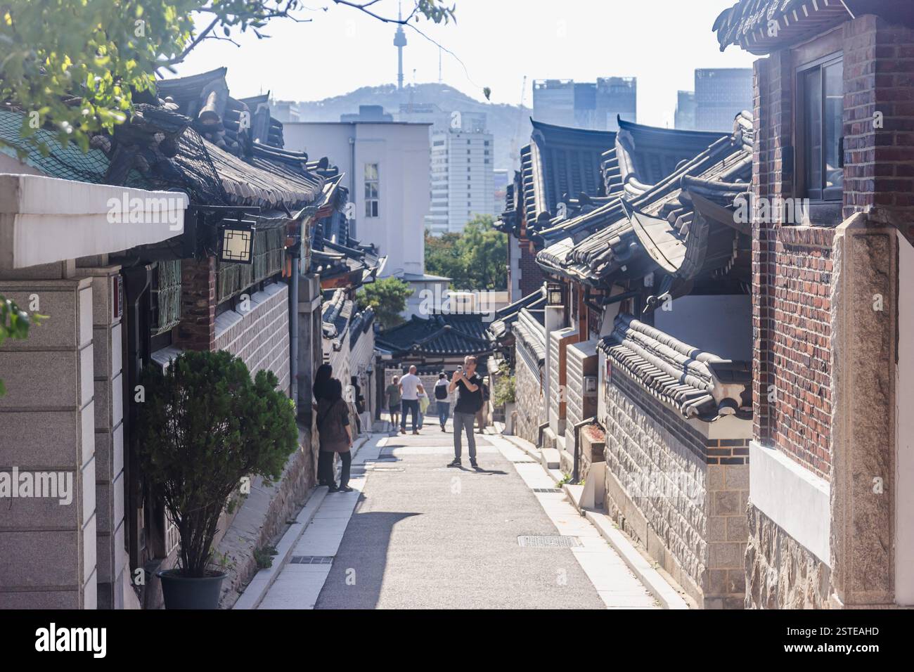 Seoul, South Korea - October 26, 2024: Bukchon Hanok Village ...