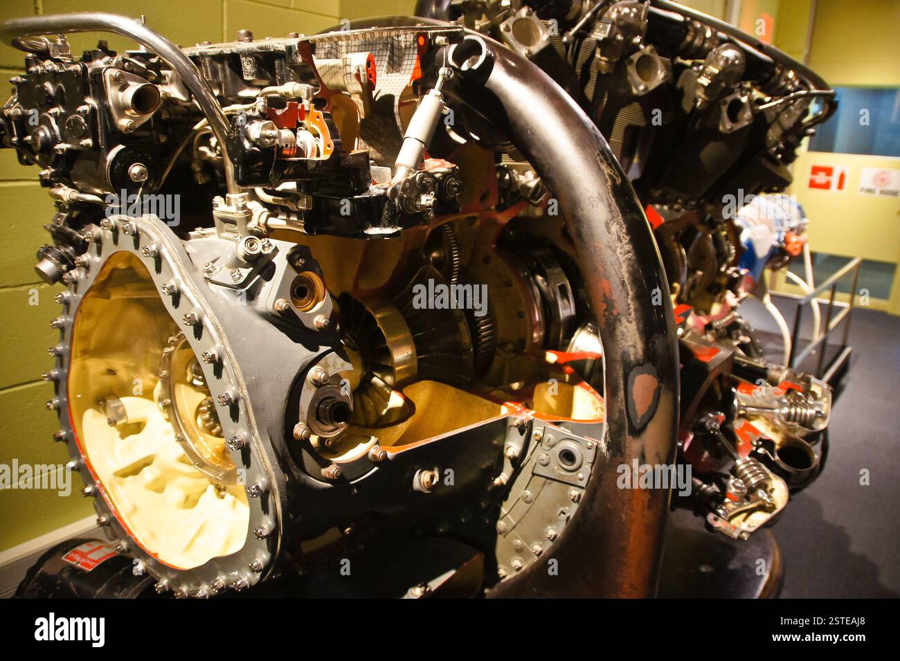 Aircraft radial engine, a complex machine powering flight. This ...