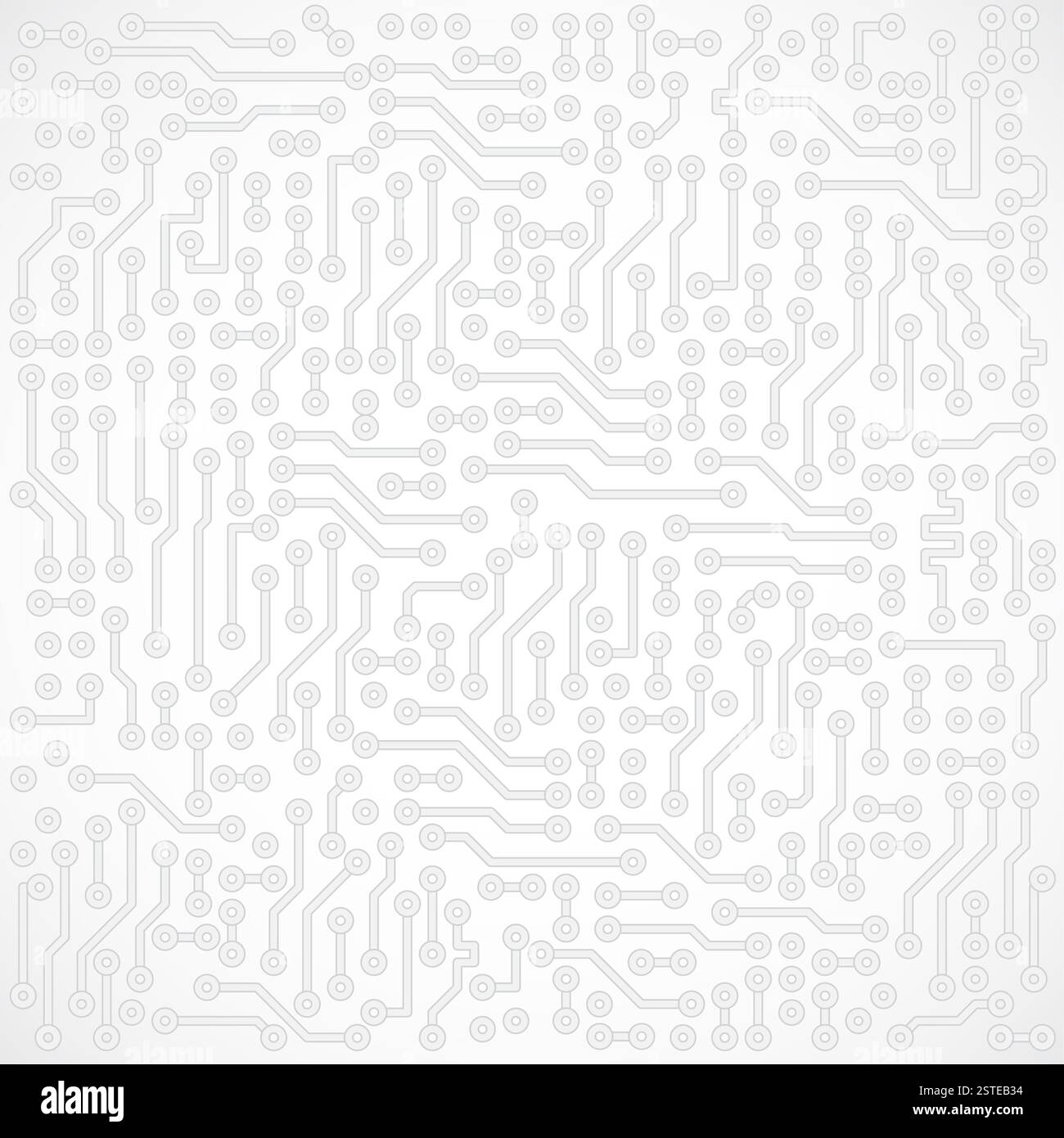 Light gray square abstract electronic circuit background Stock Photo ...