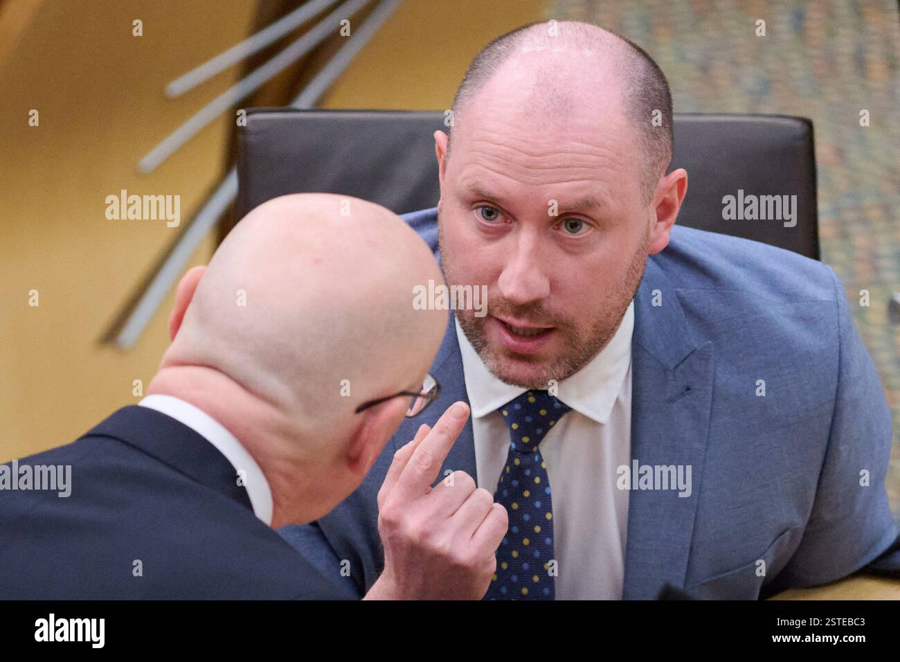 Edinburgh Scotland, UK 18 February 2025. First Minister John Swinney ...