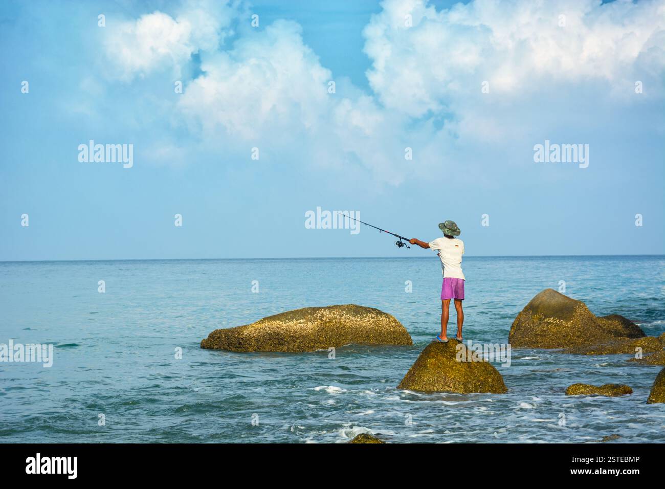 Man fishing with rod hi-res stock photography and images - Alamy