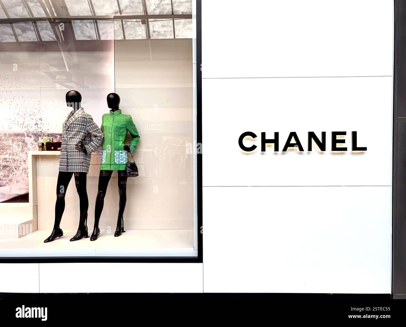 Chanel store window in the upscale Stock Photo - Alamy