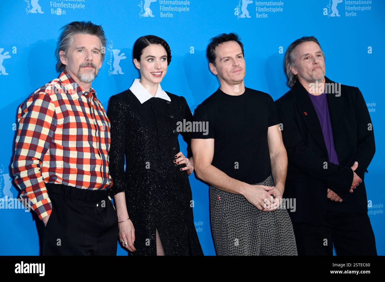 Ethan Hawke, Margaret Qualley, Andrew Scott und Richard Linklater beim ...