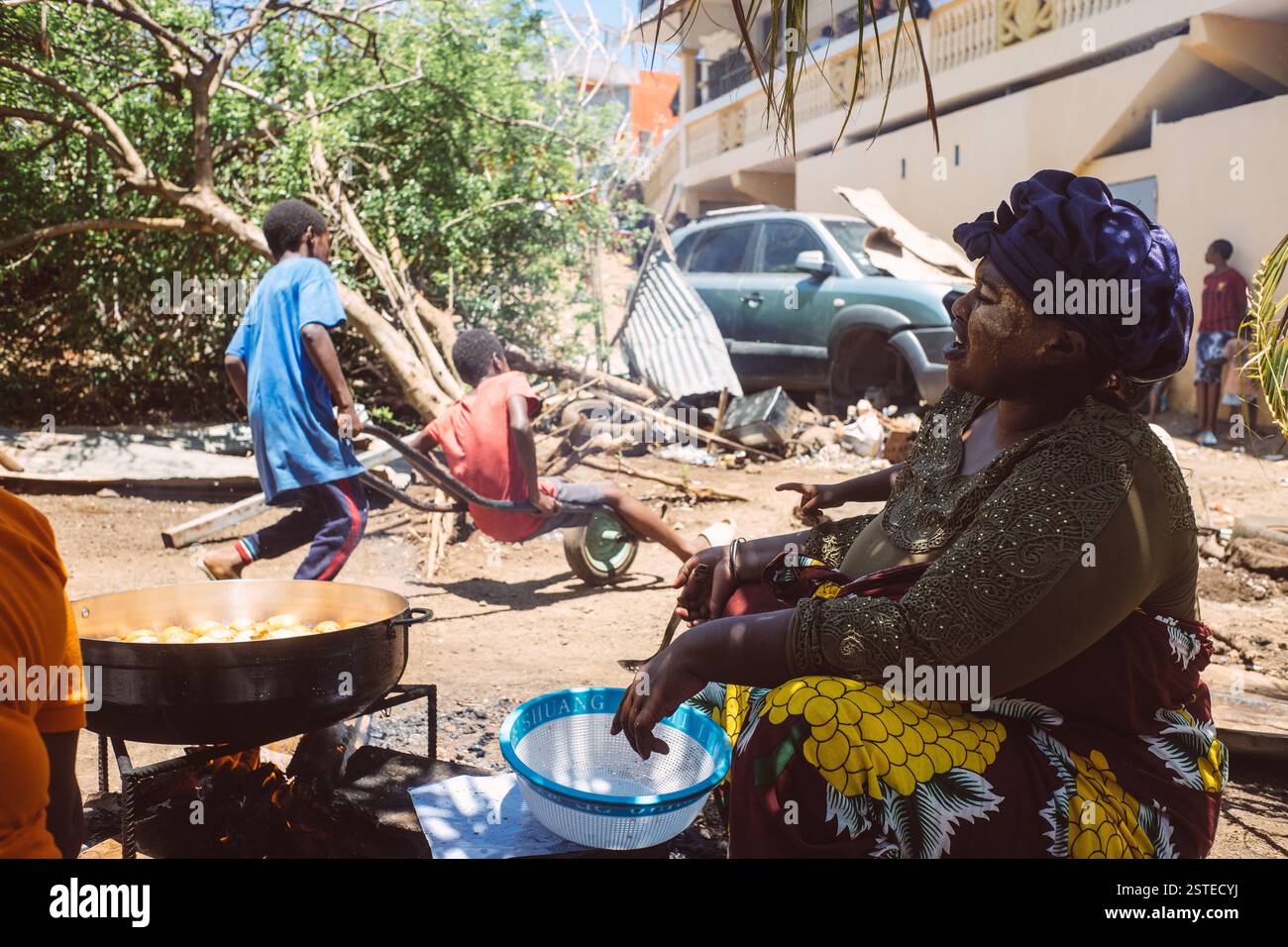 Mayotte, France. 07th Jan, 2025. In Kaweni, food distributions are ...